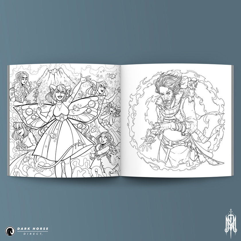 Critical Role: The Mighty Nein Coloring Book TPB – Dark Horse Direct