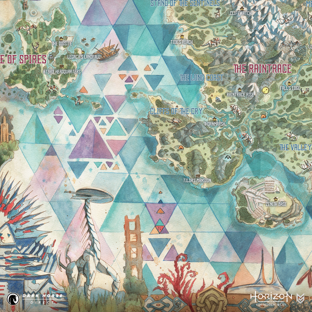 Horizon Forbidden West Fine Art Map Print – Dark Horse Direct