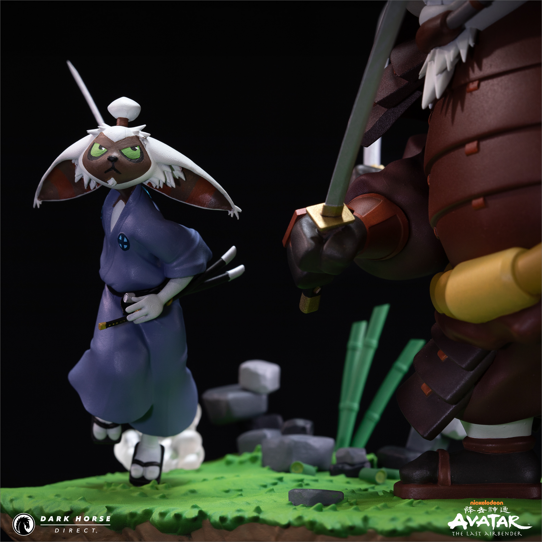 Avatar: The Last Airbender - Samurai Appa vs Ronin Momo Statue – Dark ...