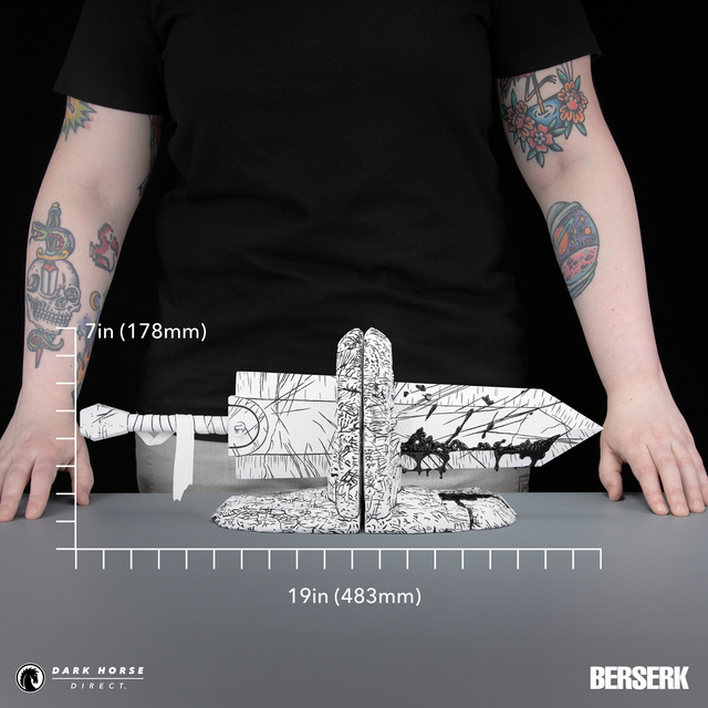 Berserk: Dragon Slayer Sword Bookends (Manga Paint Variant) – Dark ...