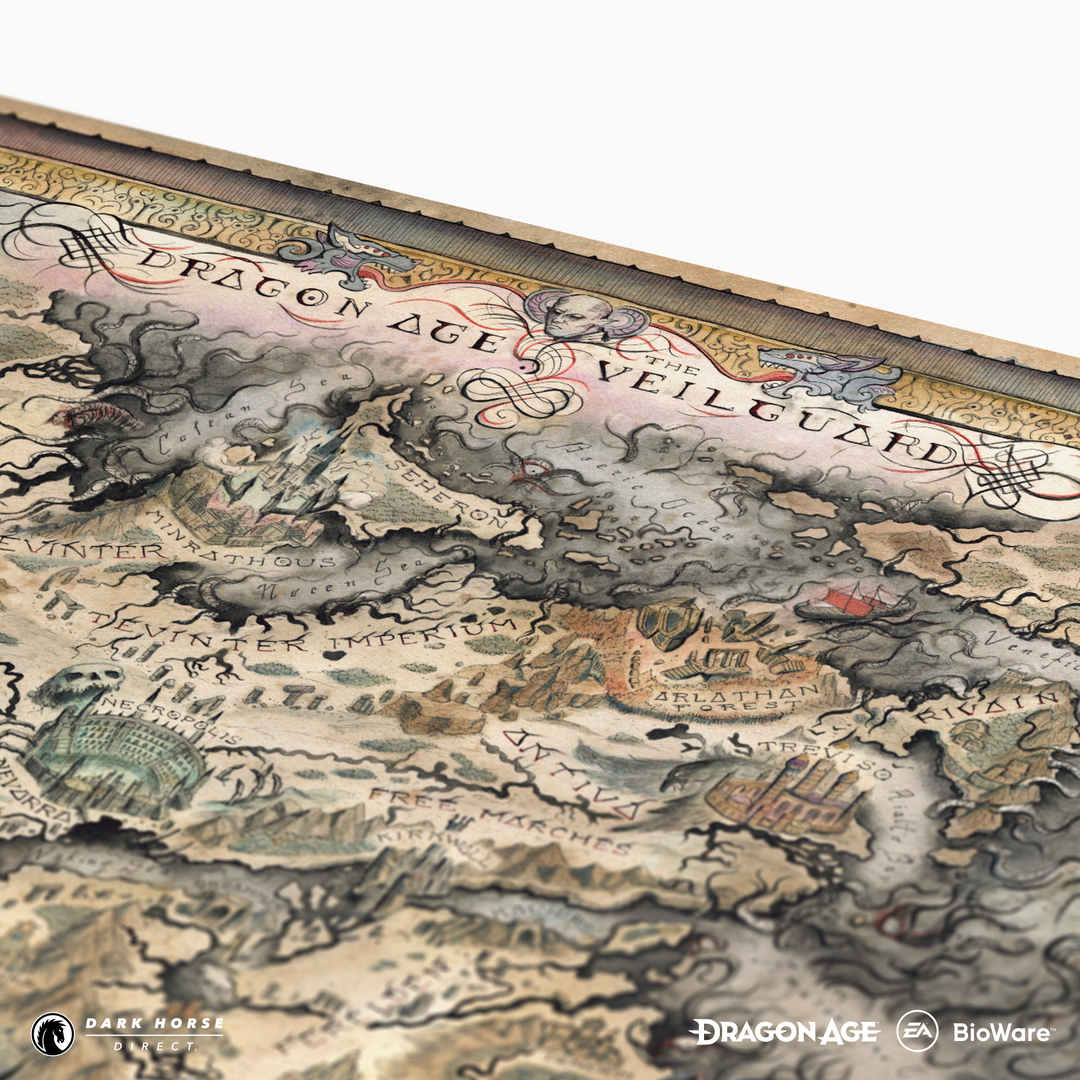 Dragon Age: The Veilguard - Thedas Map Fine Art Print – Dark Horse Direct
