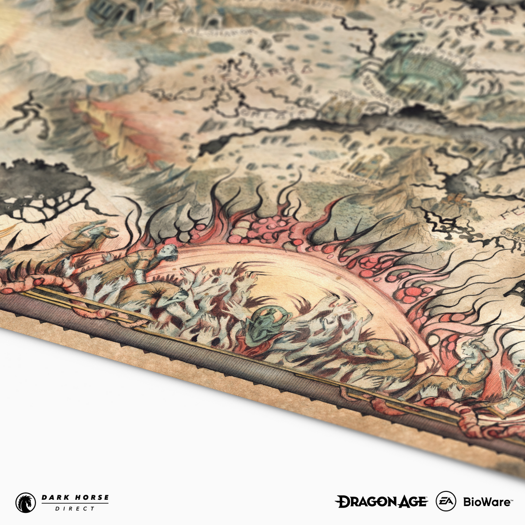 Dragon Age: The Veilguard - Thedas Map Fine Art Print – Dark Horse Direct