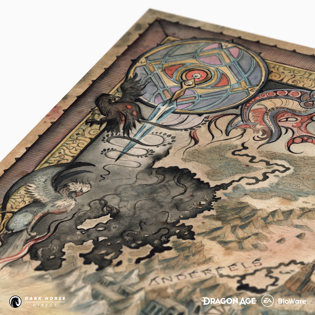 Dragon Age: The Veilguard - Thedas Map Fine Art Print – Dark Horse Direct