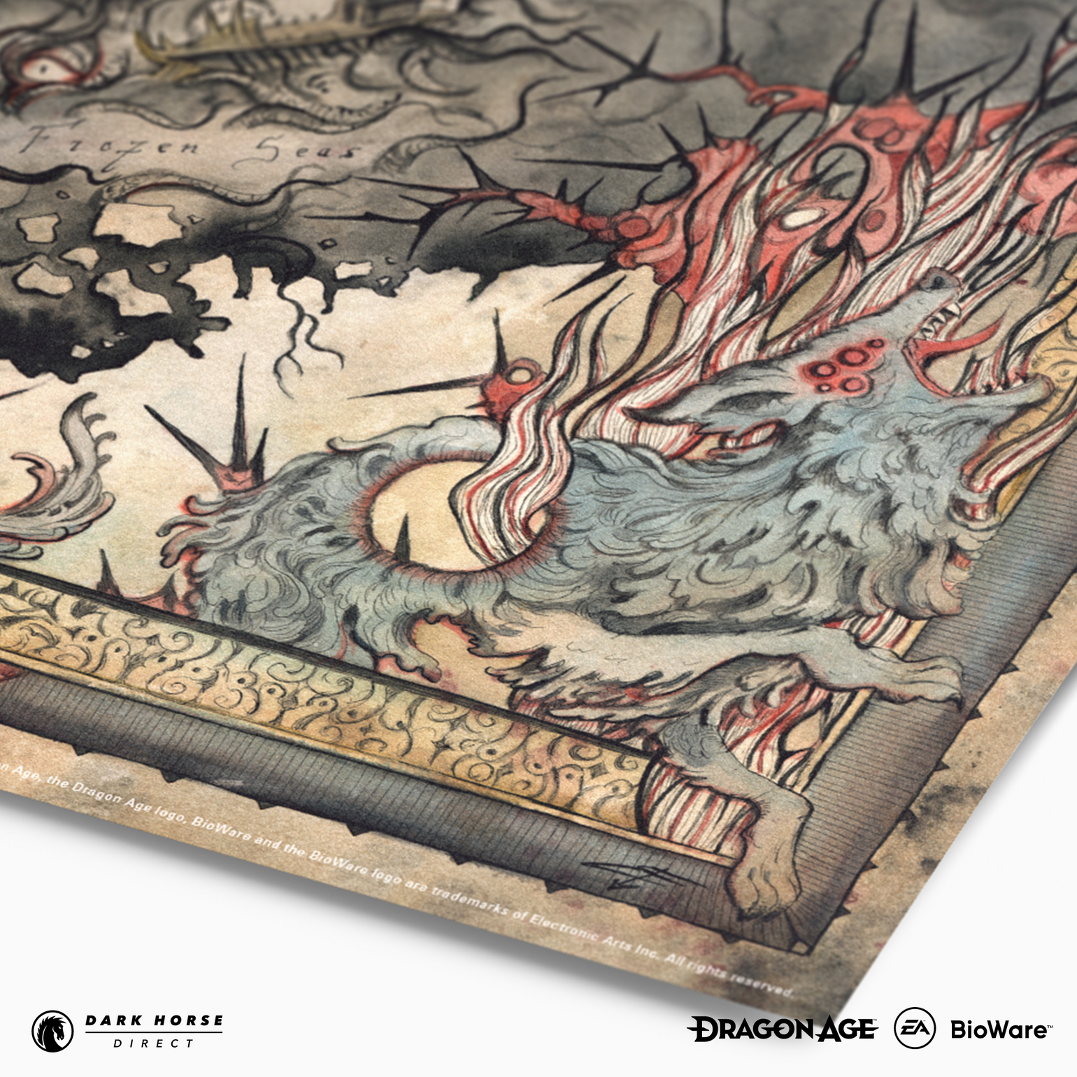 Dragon Age: The Veilguard - Thedas Map Fine Art Print – Dark Horse Direct
