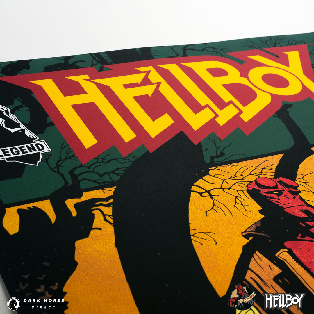 Hellboy 30th Anniversary: The Corpse and The Iron Shoes Screenprint ...