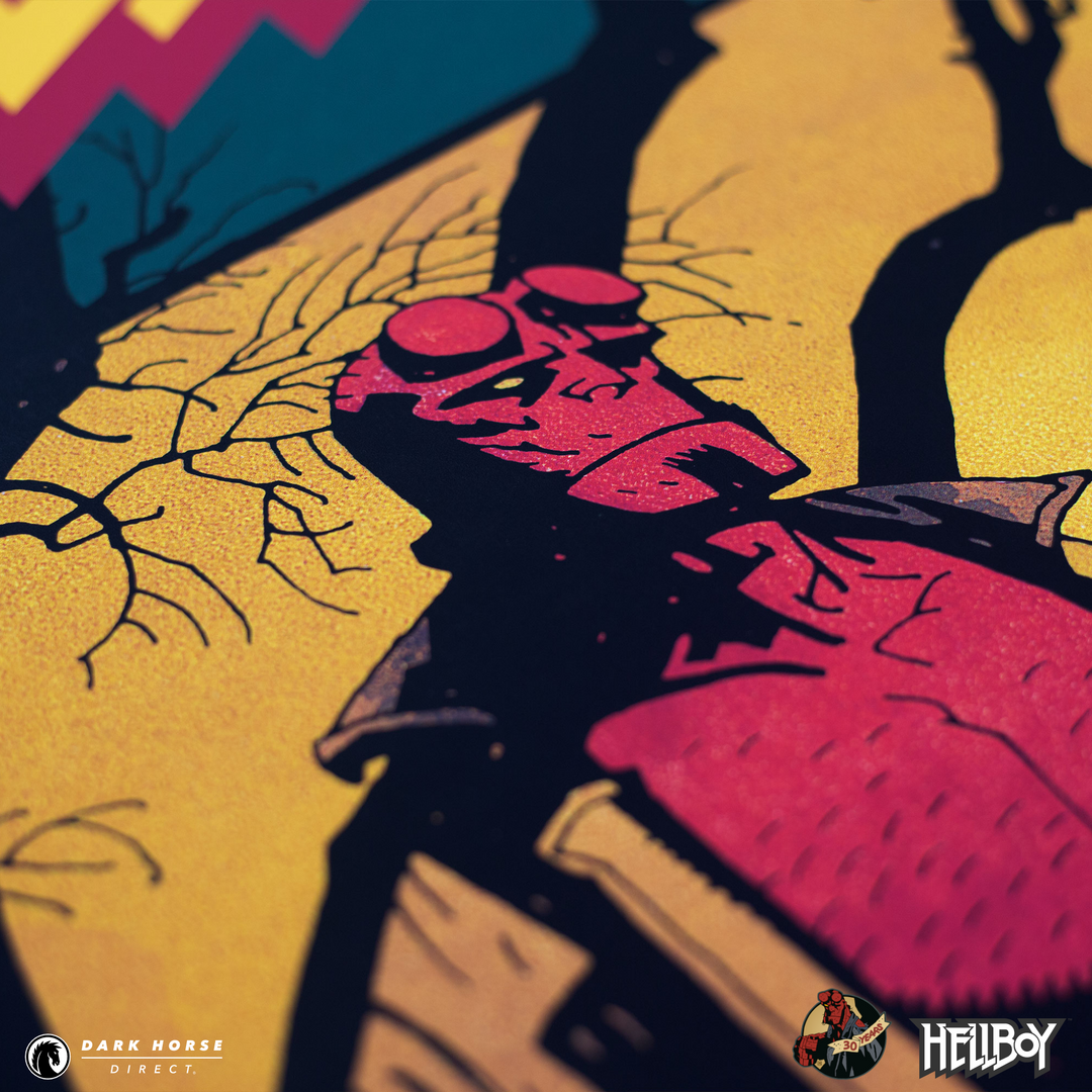 Hellboy 30th Anniversary: The Corpse and The Iron Shoes Screenprint ...