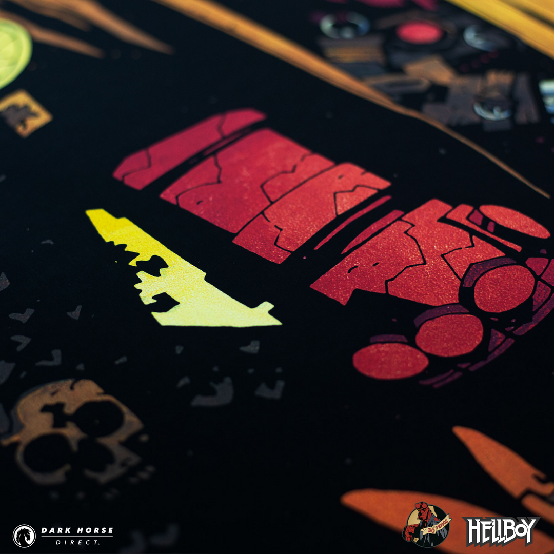 Hellboy 30th Anniversary: The Corpse and The Iron Shoes Screenprint ...