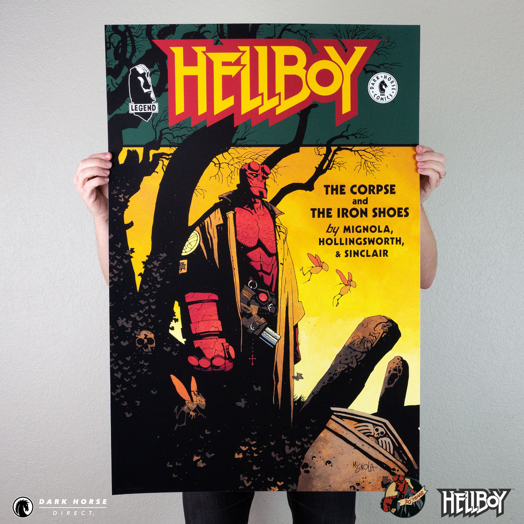 Hellboy 30th Anniversary: The Corpse and The Iron Shoes Screenprint ...