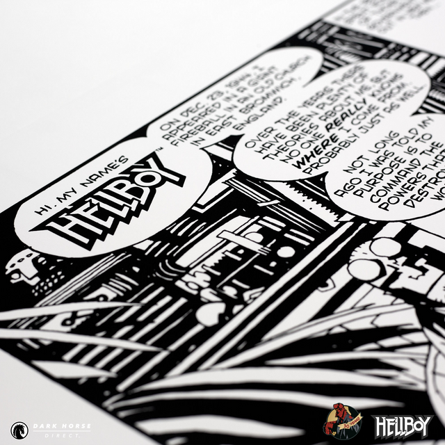 Hellboy 30th Anniversary: Wake the Devil 1994 Comic Ad Screenprint ...