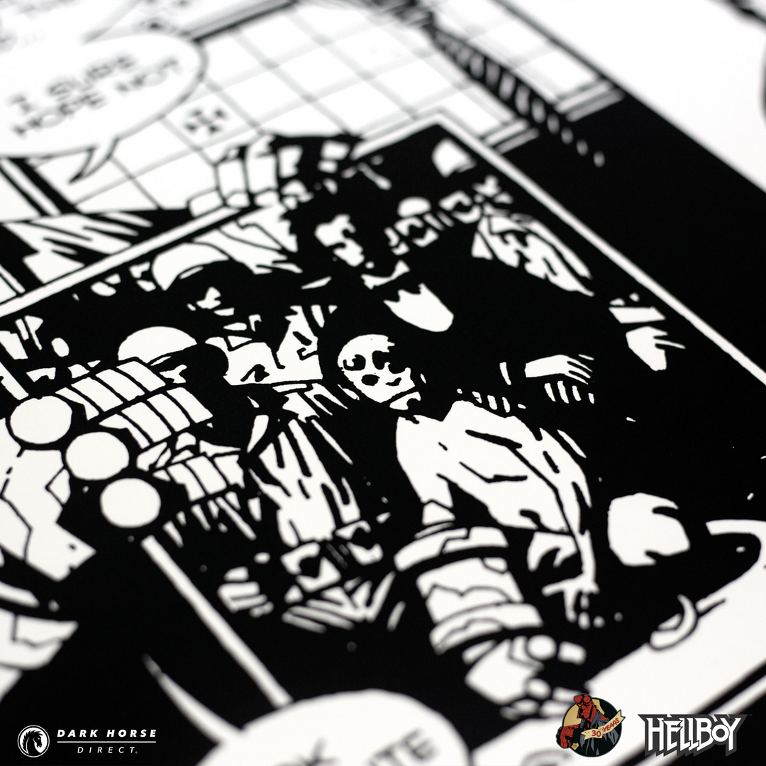 Hellboy 30th Anniversary: Wake the Devil 1994 Comic Ad Screenprint ...