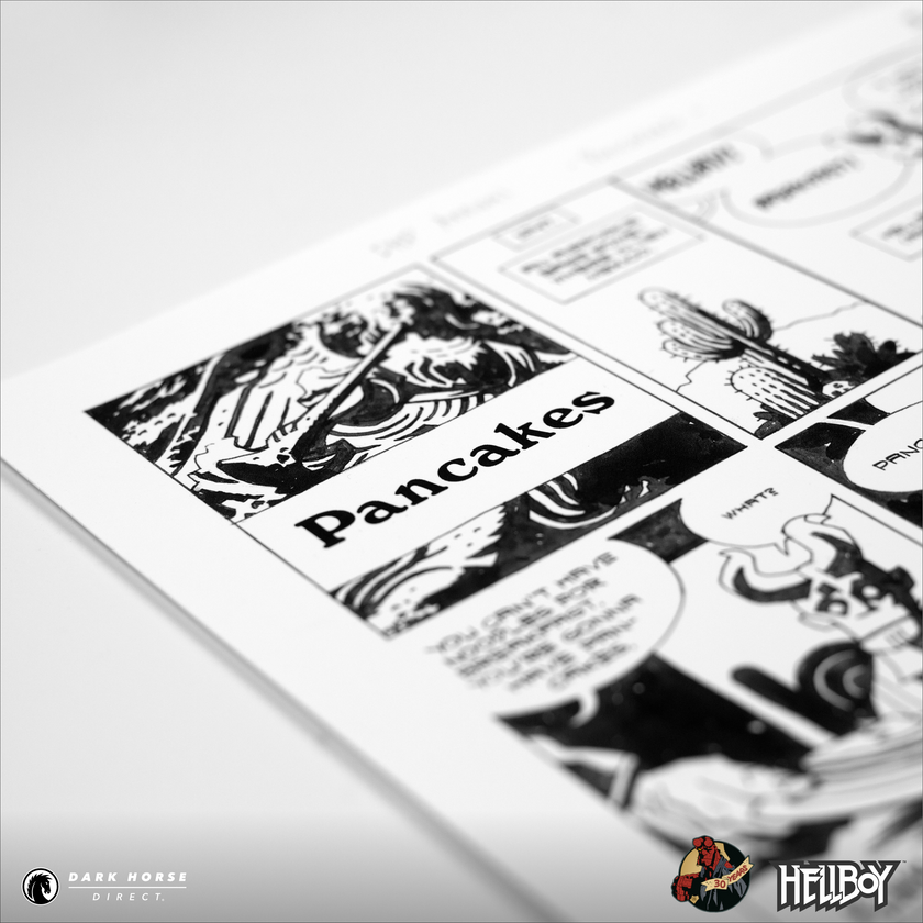 Hellboy 30th Anniversary: Pancakes! Screenprint – Dark Horse Direct