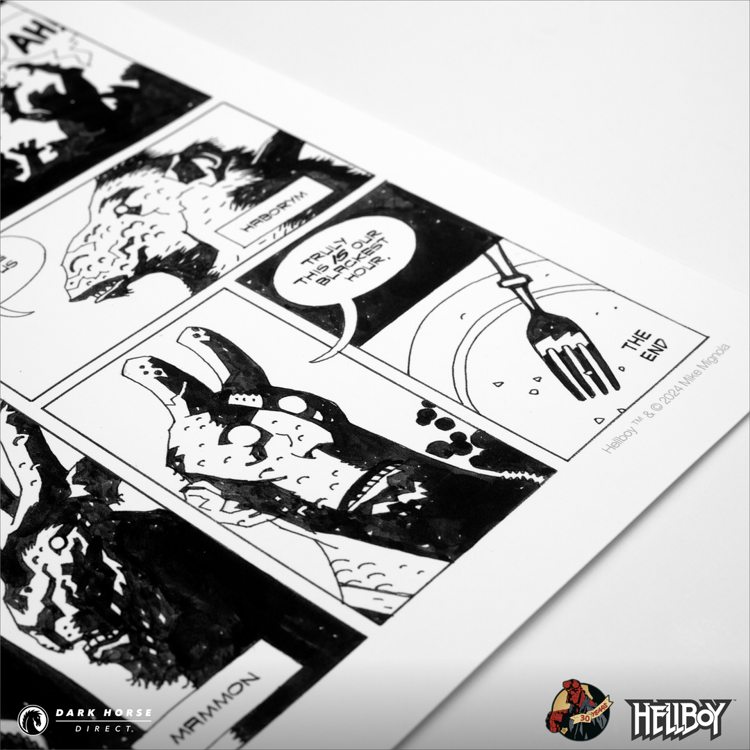 Hellboy 30th Anniversary: Pancakes! Screenprint – Dark Horse Direct