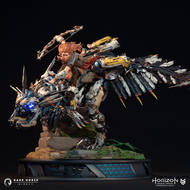 Horizon Forbidden West: Aloy on Clawstrider 1:9 Scale Premium Statue ...