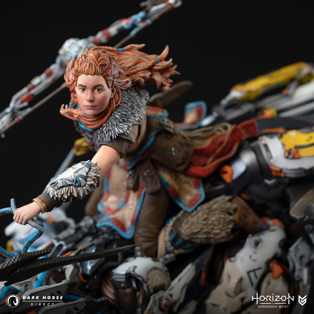 Horizon Forbidden West: Aloy on Clawstrider 1:9 Scale Premium Statue ...