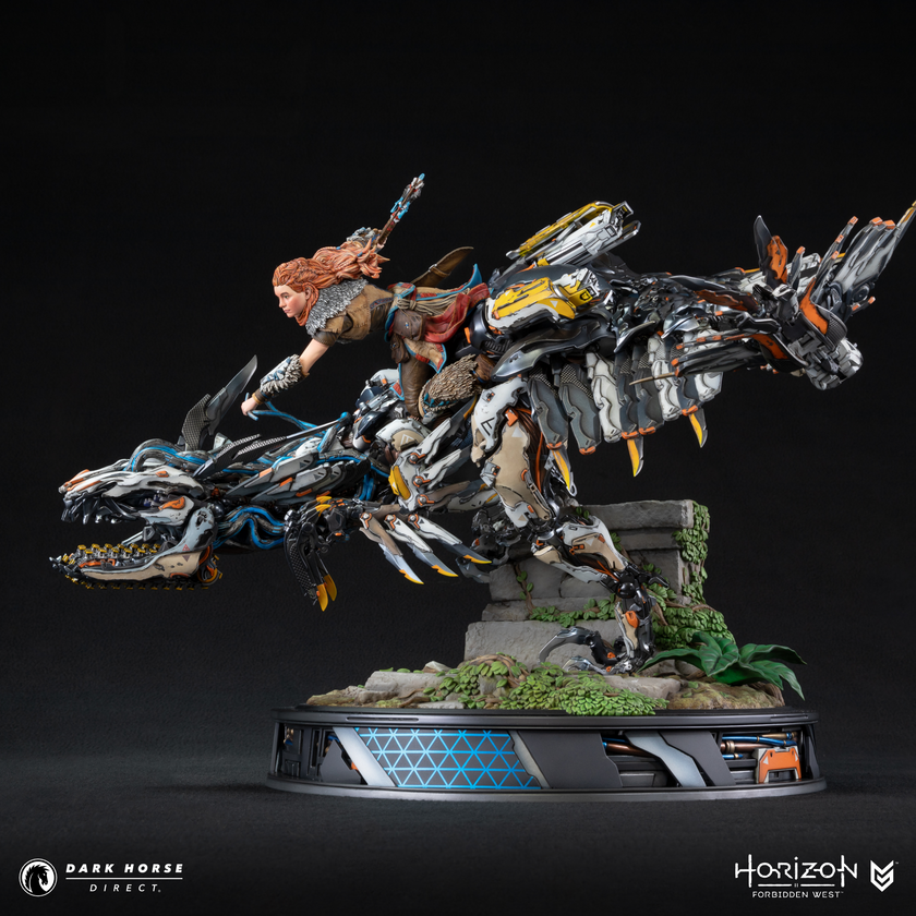 Horizon Forbidden West: Aloy on Clawstrider 1:9 Scale Premium Statue ...