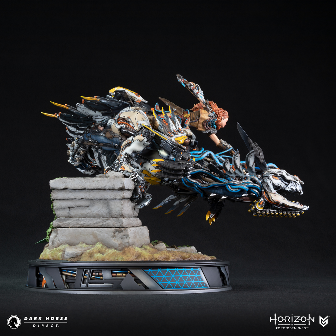 Horizon Forbidden West: Aloy on Clawstrider 1:9 Scale Premium Statue ...