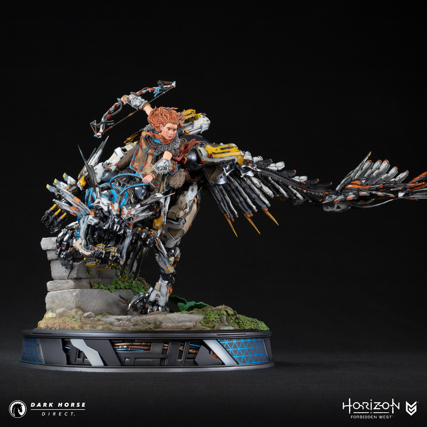 Horizon Forbidden West: Aloy on Clawstrider 1:9 Scale Premium Statue ...