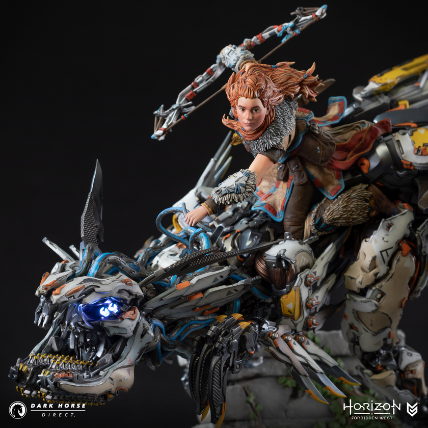 Horizon Forbidden West: Aloy on Clawstrider 1:9 Scale Premium Statue ...