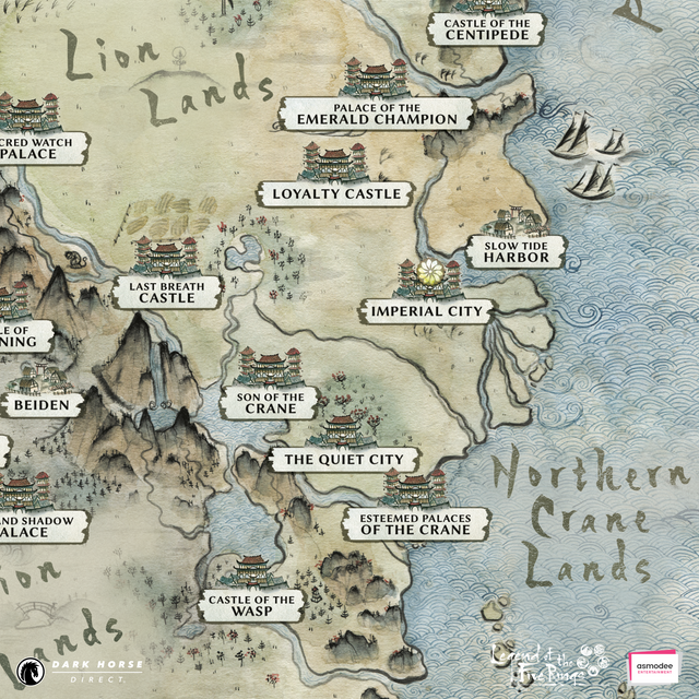 Legend of the Five Rings: Map of Rokugan Fine Art Print – Dark Horse Direct