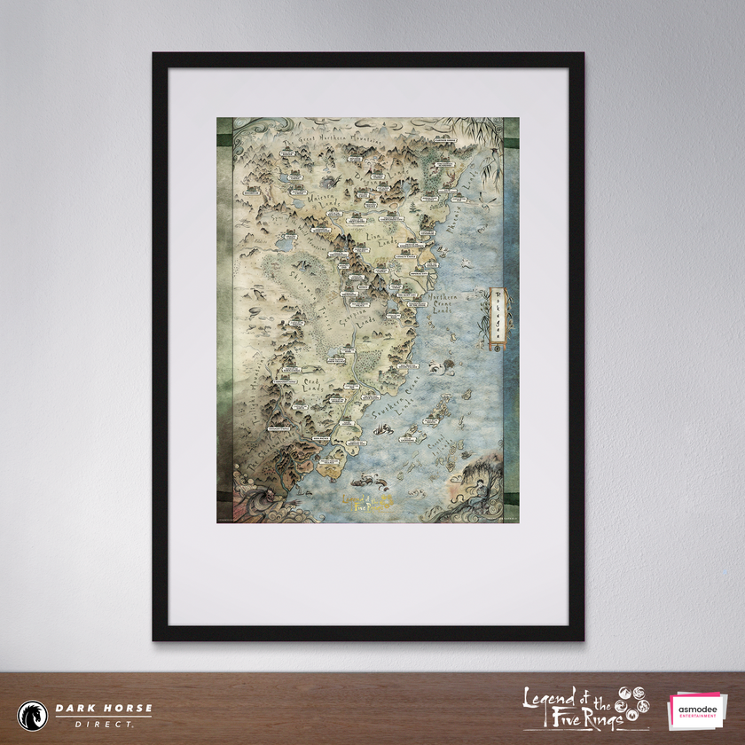Legend of the Five Rings: Map of Rokugan Fine Art Print – Dark Horse Direct