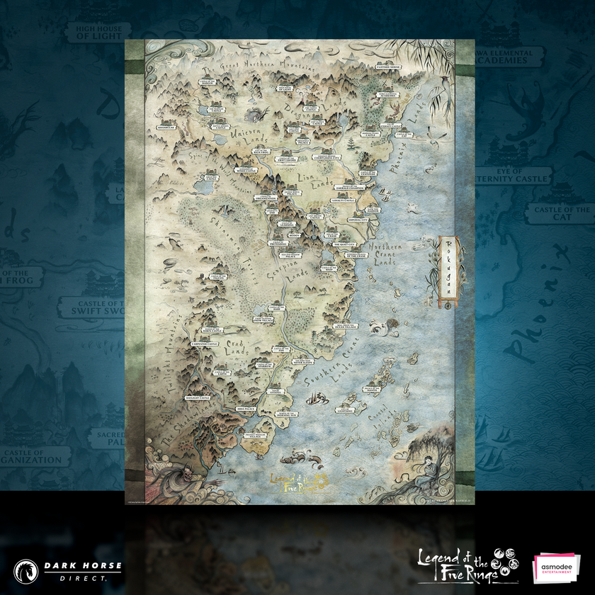 Legend of the Five Rings: Map of Rokugan Fine Art Print – Dark Horse Direct