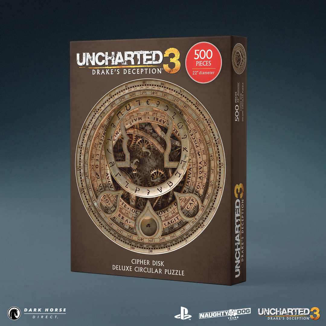 UNCHARTED Cipher Disk Deluxe Circular Puzzle – Dark Horse Direct