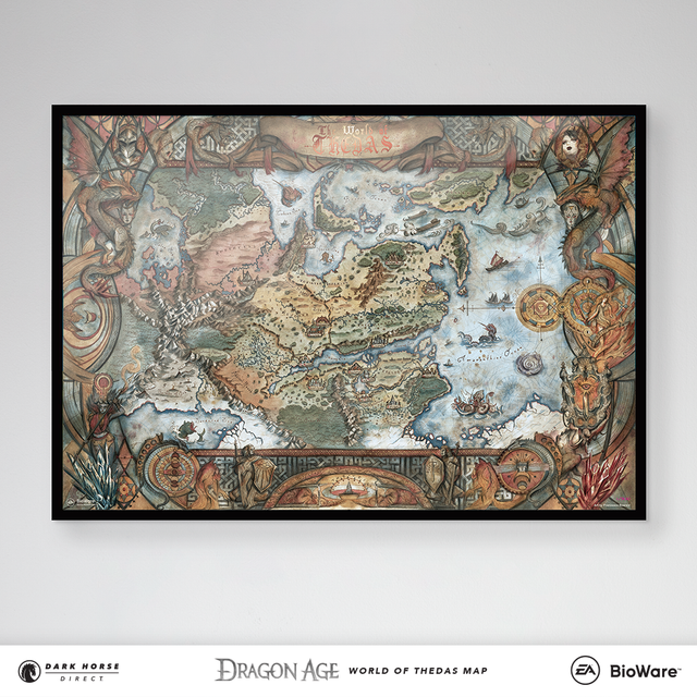 Dragon Age: The World of Thedas Map – Dark Horse Direct
