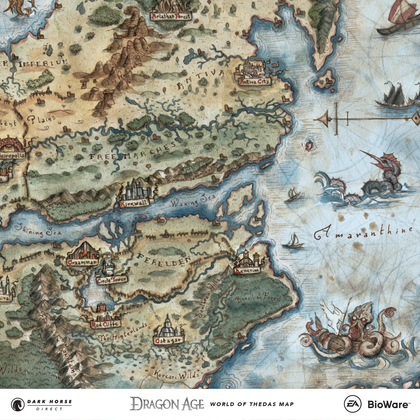 Dragon Age: The World of Thedas Map – Dark Horse Direct