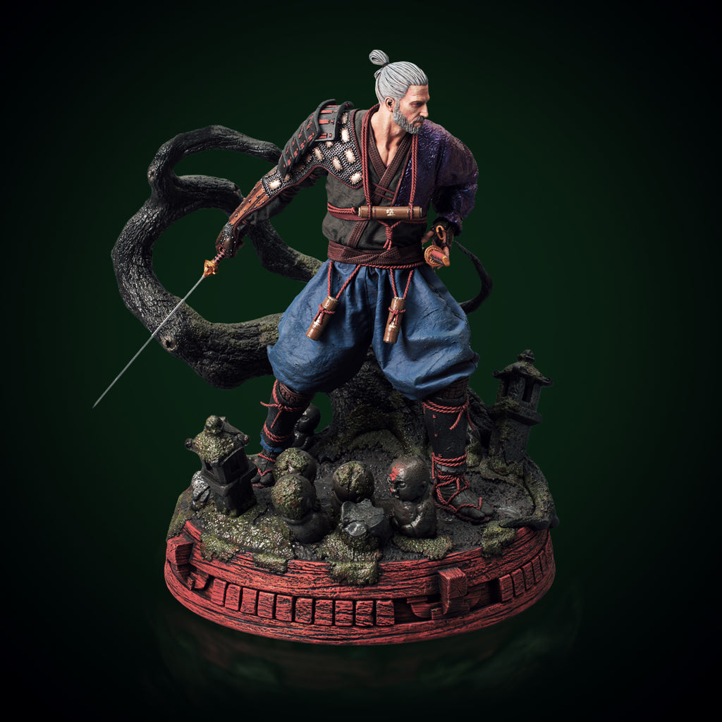 The Witcher 3 - Wild Hunt: Geralt Ronin - Lone Wolf Figure (Standard E ...