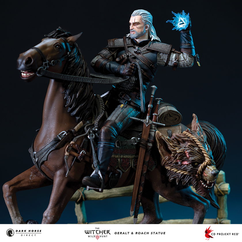 The Witcher 3 - Wild Hunt: Geralt & Roach Statue – Dark Horse Direct